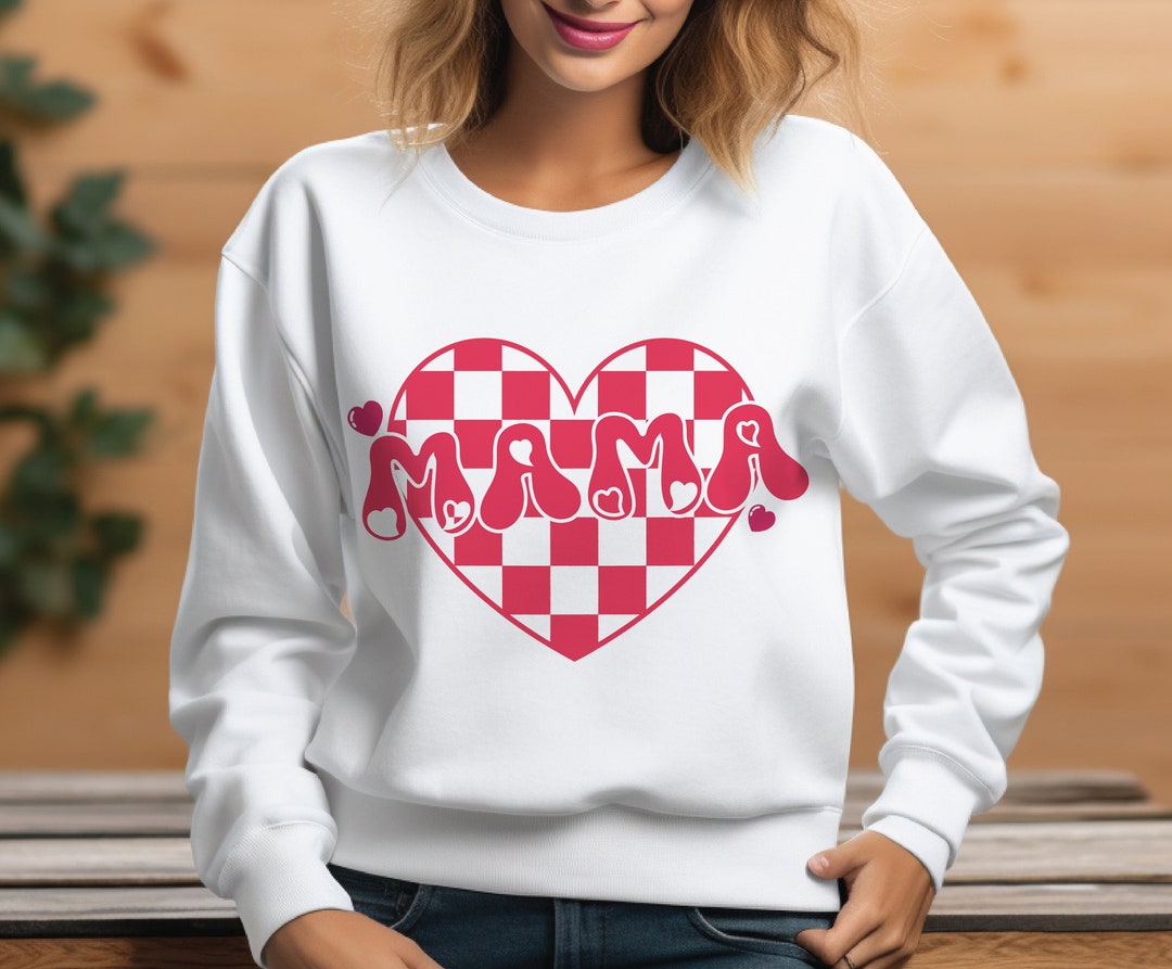 Heart Mama Png Svg , MAMA SVG PNG , Valentines Gift , Valentines Shirt ...