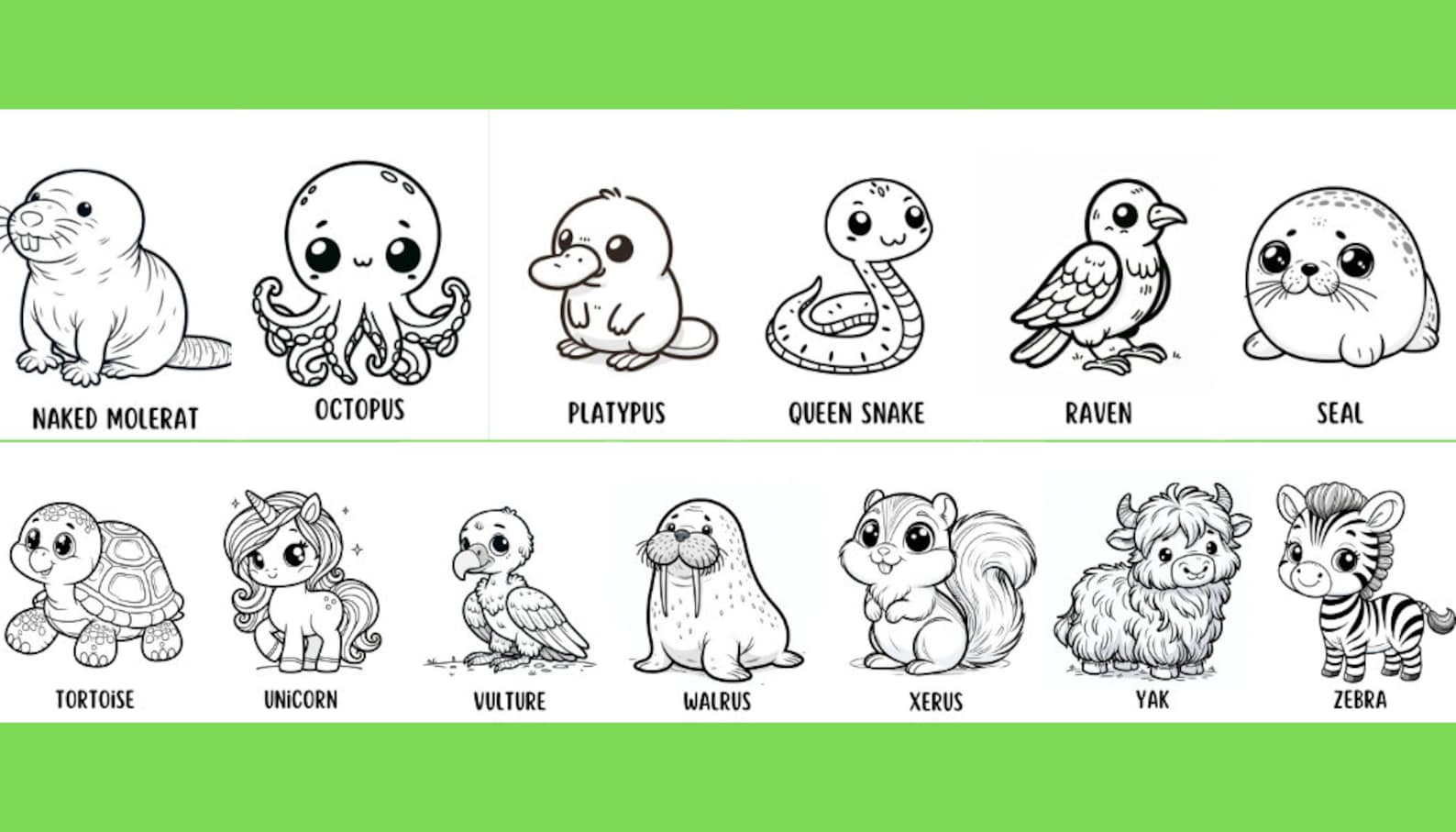 Kids Coloring Pages, Animal Coloring Pages, Adorable Animals Coloring ...