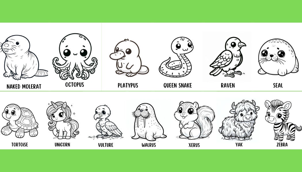 Kids Coloring Pages, Animal Coloring Pages, Adorable Animals Coloring ...