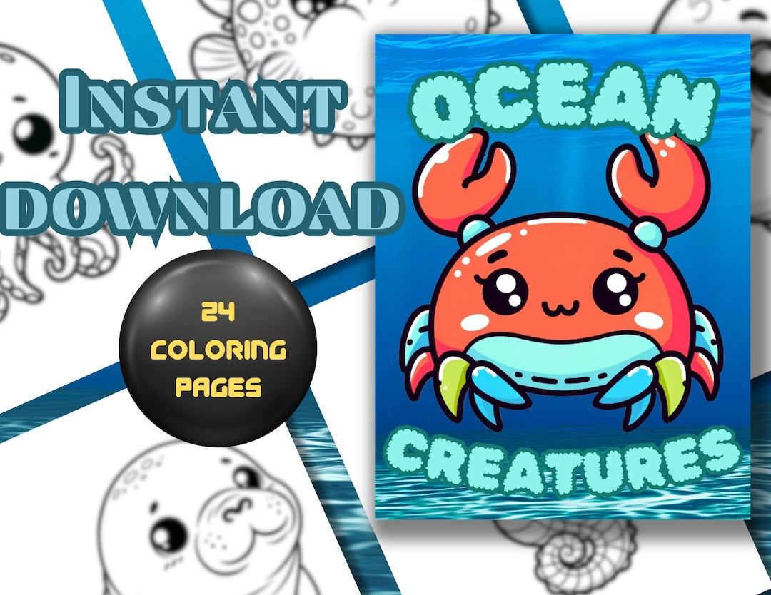 Sea Animals Coloring Pages, Sea Creatures Coloring, Ocean Creatures ...