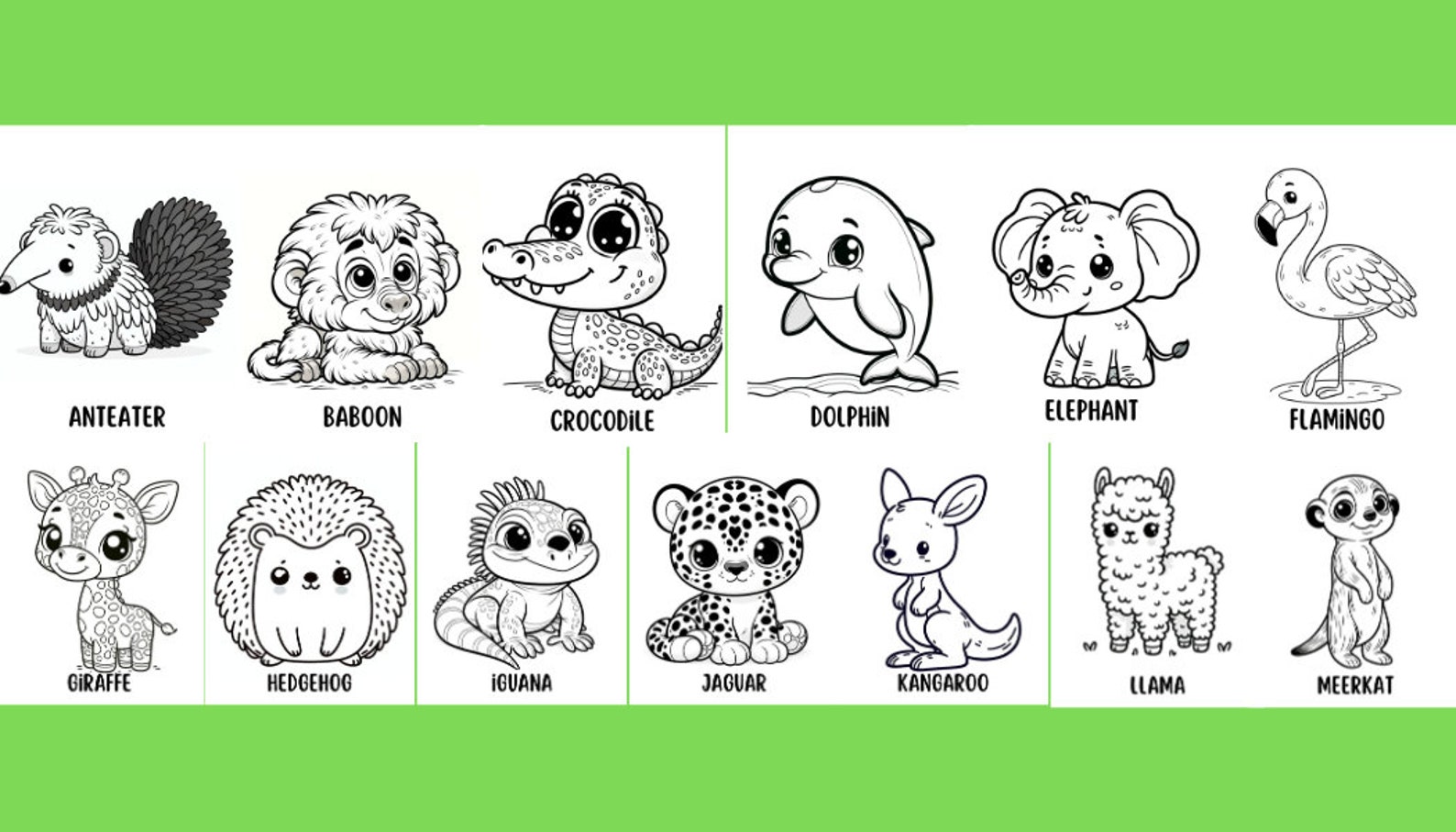 Kids Coloring Pages, Animal Coloring Pages, Adorable Animals Coloring ...