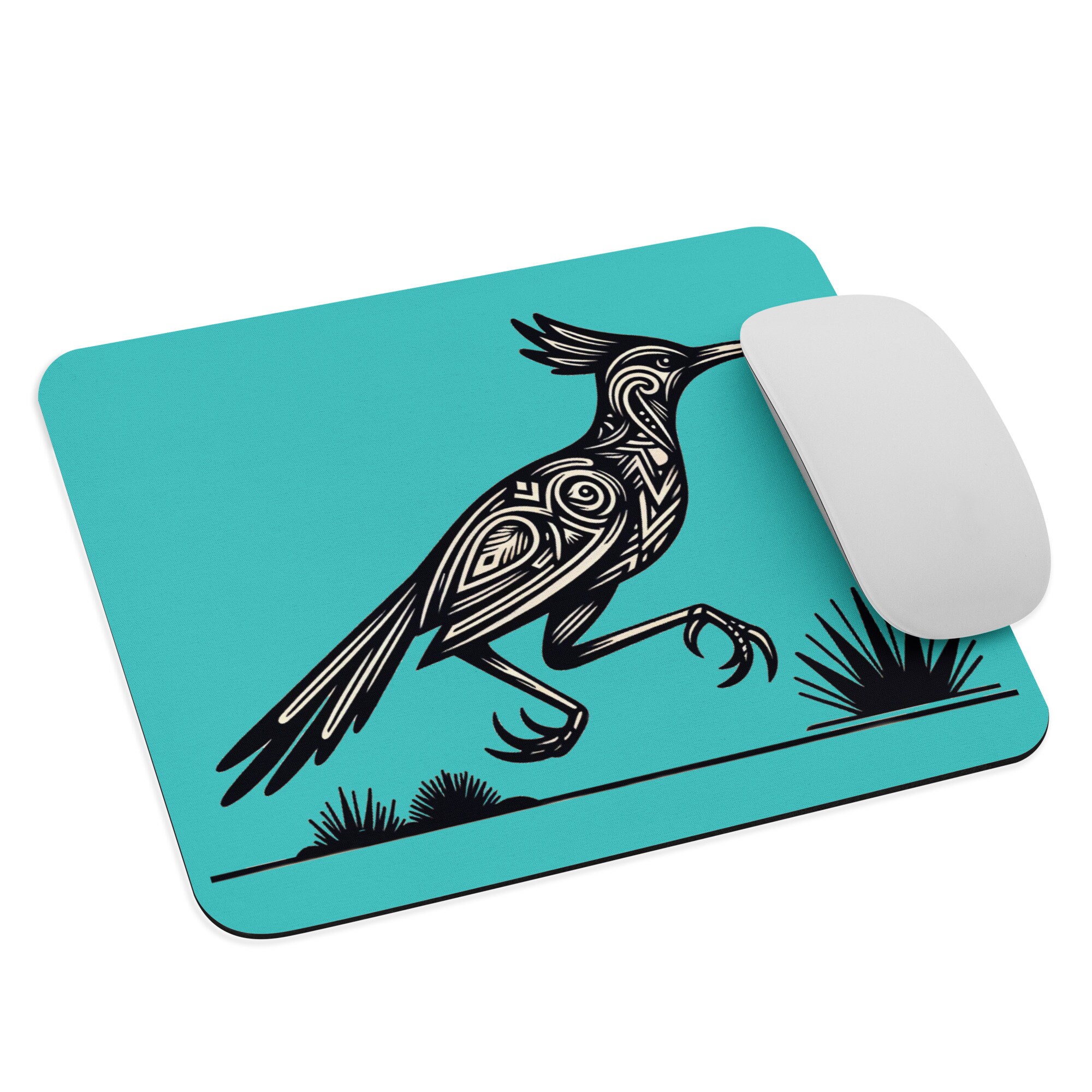 New Mexico Roadrunner Mousepad: Tribal Art Desk Decor - Etsy