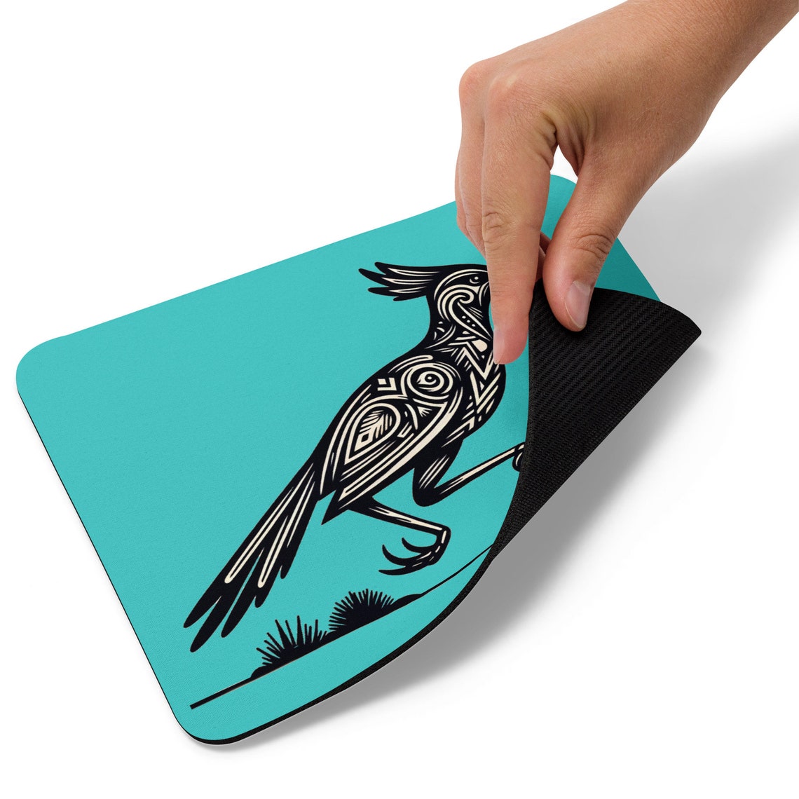 New Mexico Roadrunner Mousepad: Tribal Art Desk Decor - Etsy