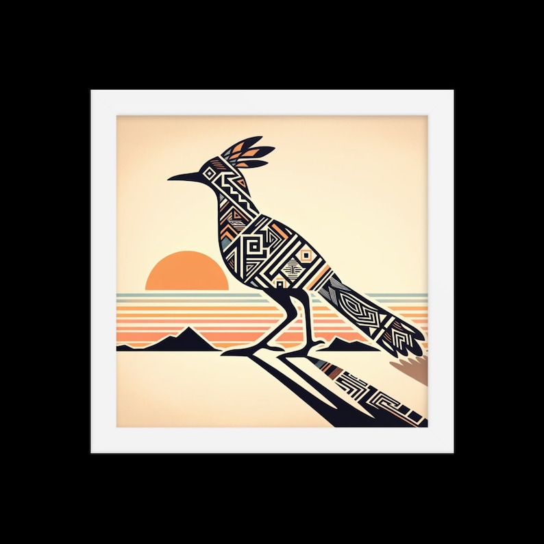 Sundown Sprinter Art: Mystic Roadrunner, New Mexico Wall Art - Etsy