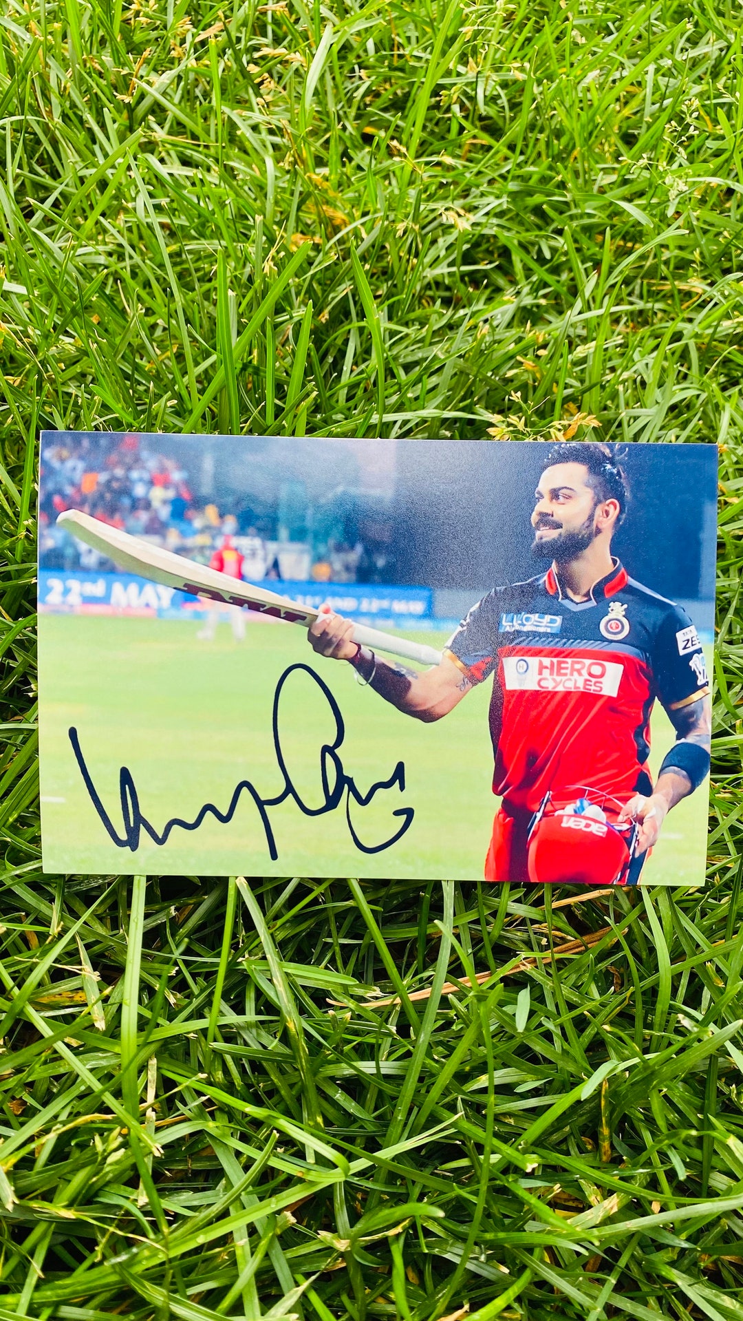 Virat Kohli Autograph Indian Superstar Signed Photo for Home Decor and ...
