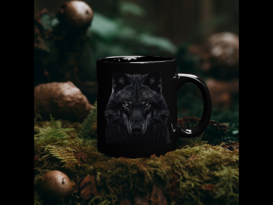 Wolf Mug, Wolf Coffee Mug, Outdoor Coffee Mug, Camping Coffee Mug ...
