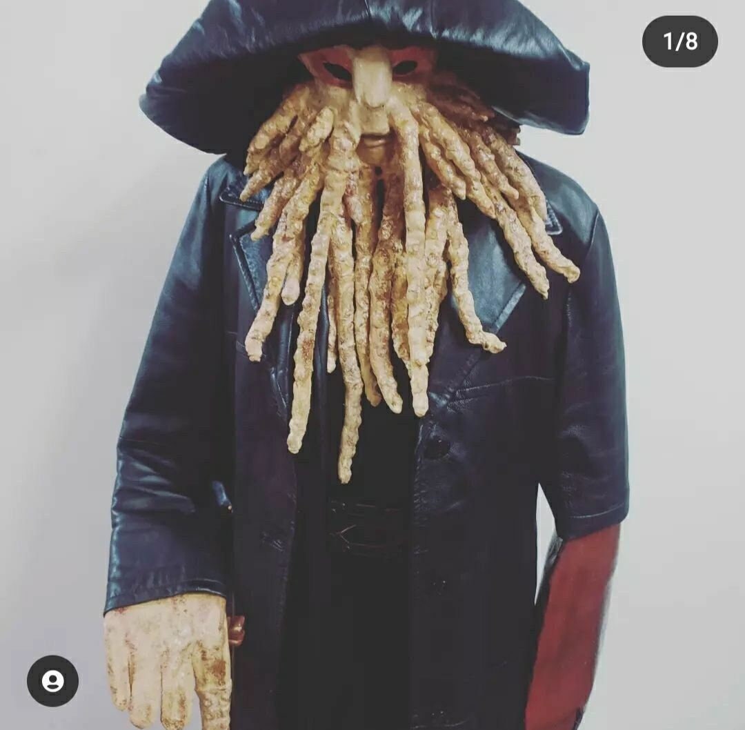 Masque de cosplay Davy Jones - Etsy France
