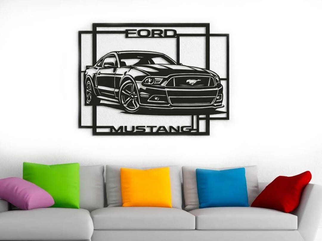 Ford Mustang Wall Decoration / Living Room Decoration / Wall Art / Wall ...