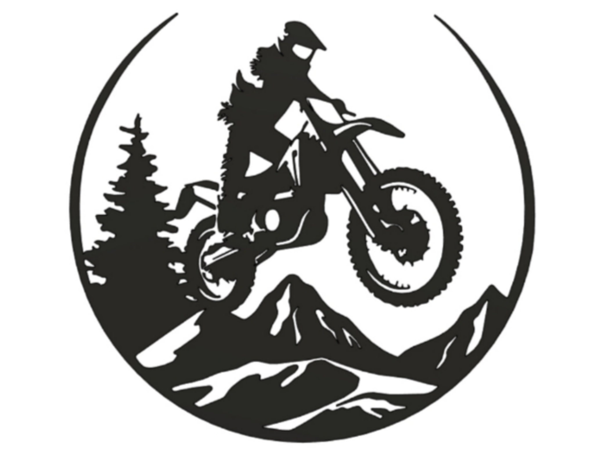 XXL Motocross Wall Art, 2D Motorcycle Picture, Wall Decor Gift, Large ...