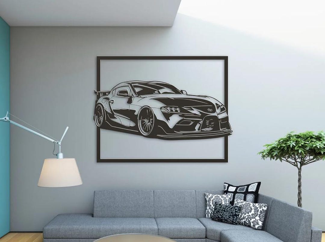 XL Toyota Supra MK9 Wall Decor / Living Room Decor / Wall Art / Wall ...