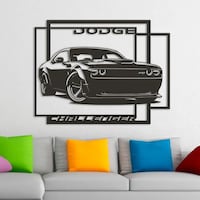 Sunset Dodge Challenger Hellcat - Etsy