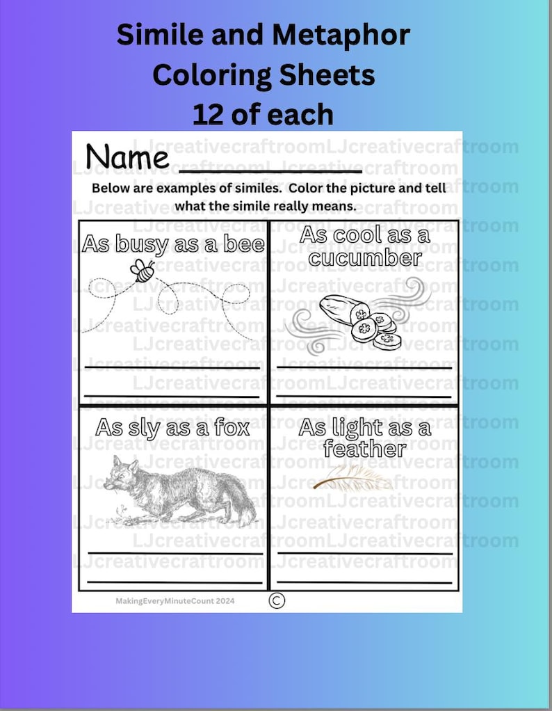 Coloring Pages, Simile and Metaphor Coloring,kid's Entertainment Travel ...
