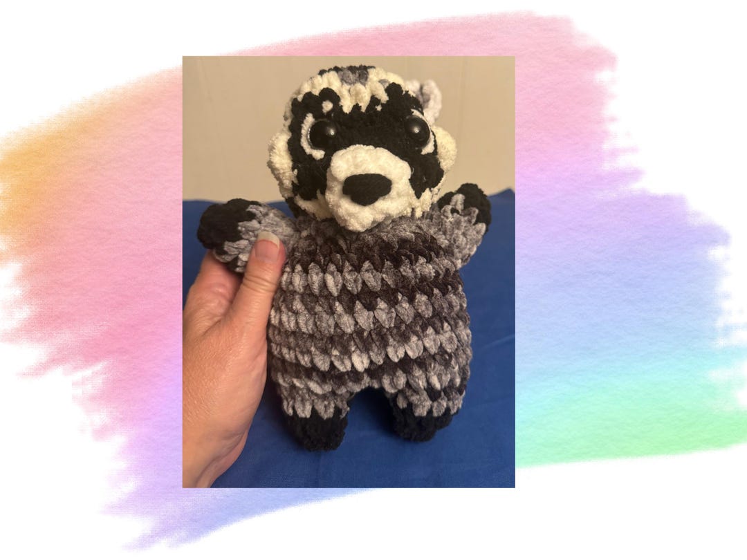Raccoon Plushie|raccoon Gifts| Raccoon Stuffed Animal - Etsy