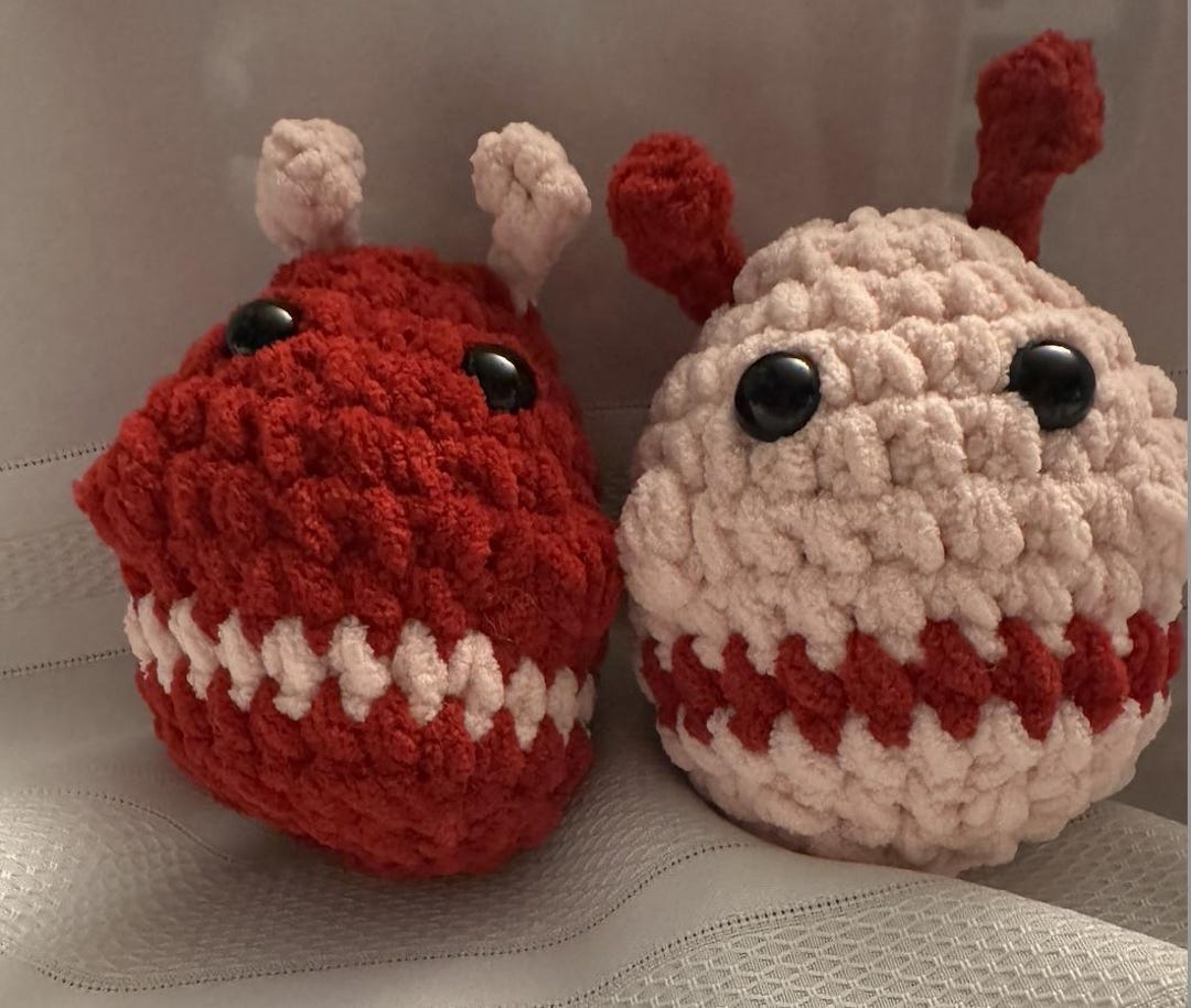 Valentine Day Handmade Crochet Gift, Love Bugs, Sweetheart Gift ...