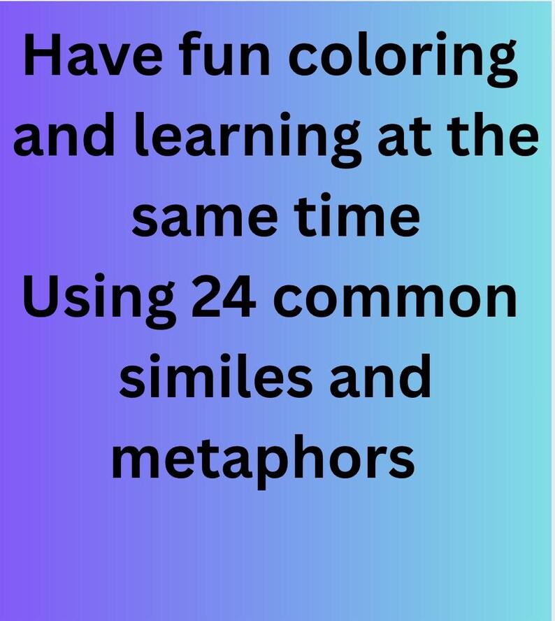 Coloring Pages, Simile and Metaphor Coloring,kid's Entertainment Travel ...