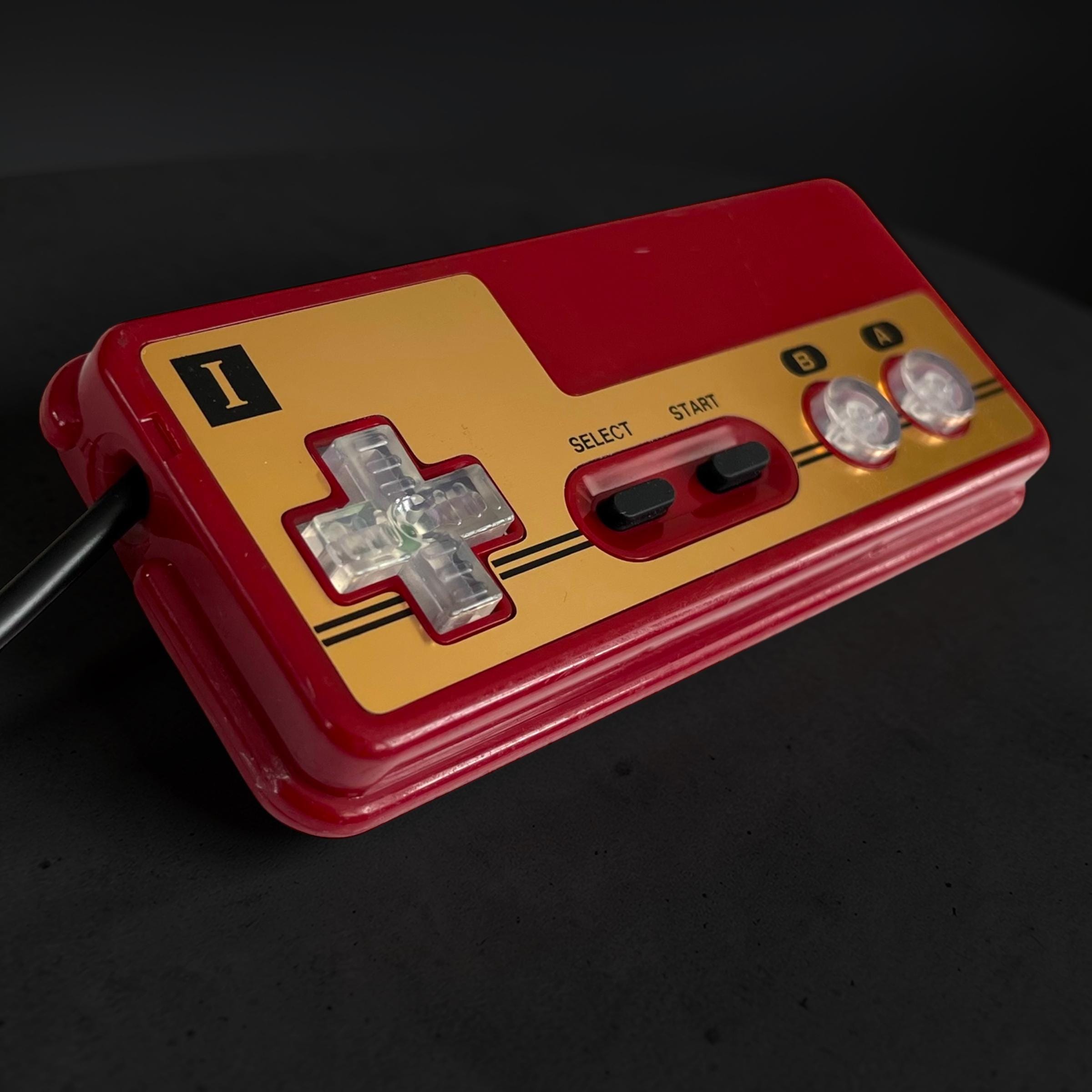 Famicom Shell NES Controller - Custom Clear DMG Buttons, New 6ft Cable ...