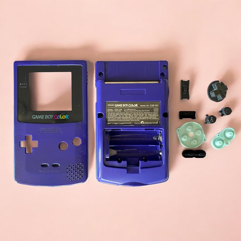 Original Nintendo Game Boy Color Shell AUTHENTIC Housing Purple Grape ...
