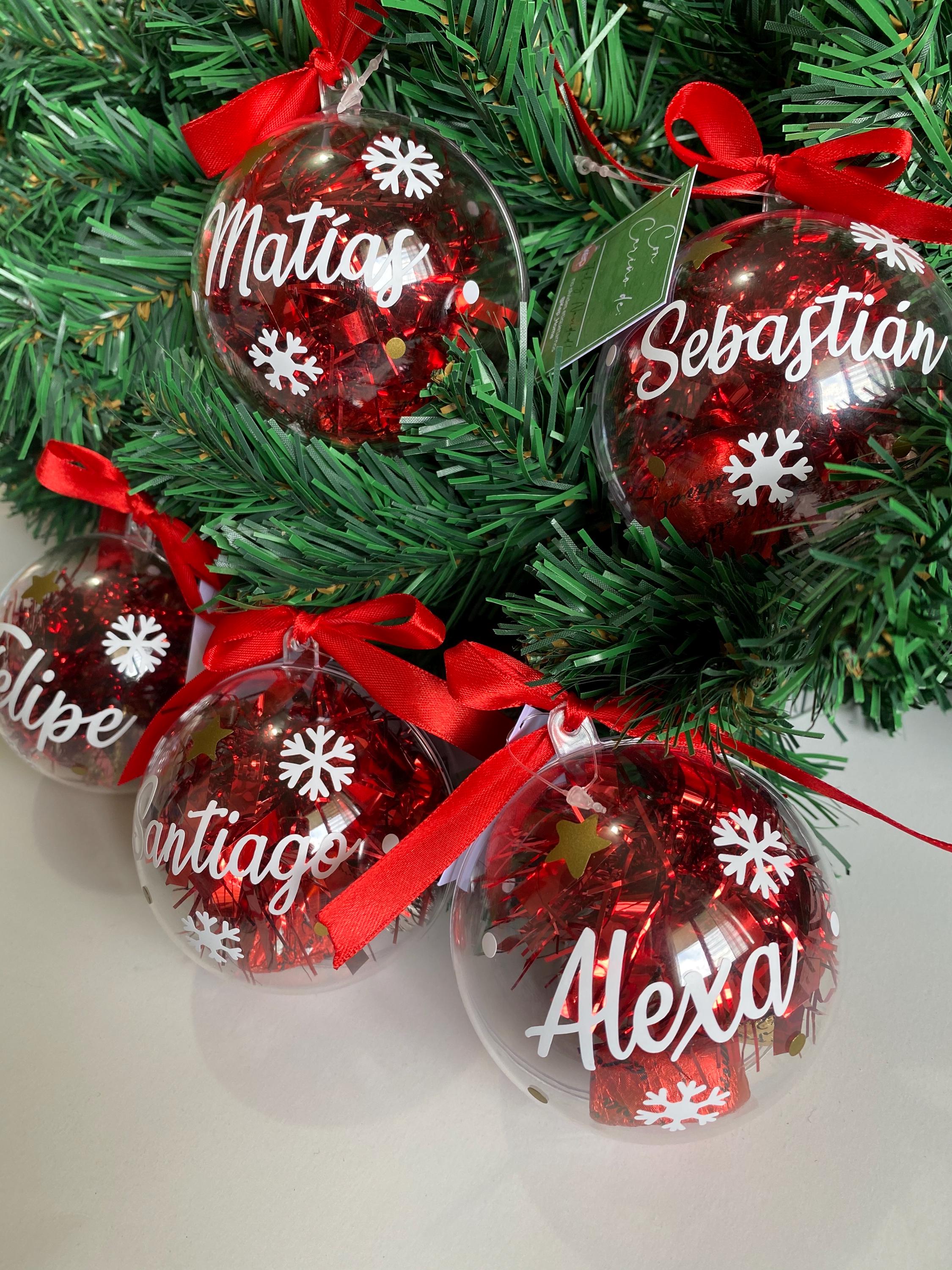 Custom Clear/transparent Christmas Ornaments – Fillable & Openable – 7 ...