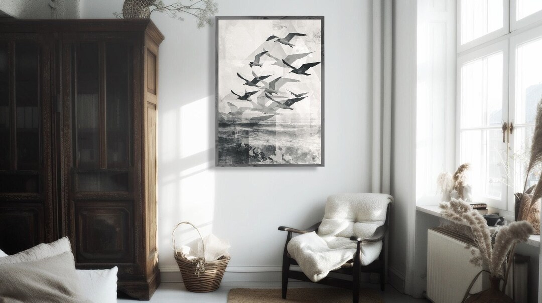 Birds in Flight Art Collection, Modern, Stylish, Original, 5 High ...