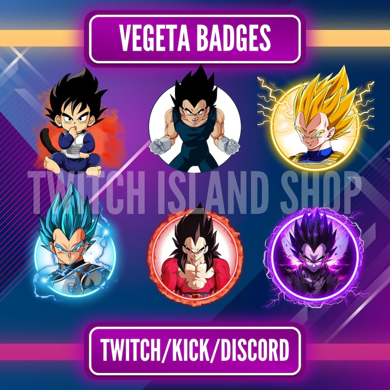 Vegeta Emotes - Etsy