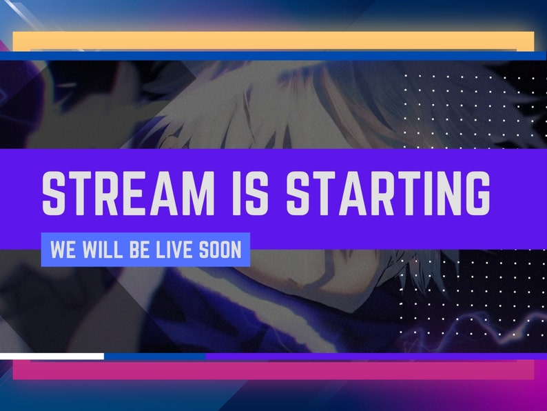 Gojo Satoru Twitch Overlay Animated Stream Elements Animated Screen ...