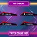Red Twitch Overlay Stream, Twitch Overlay, Live Chat Twitch Overlay ...