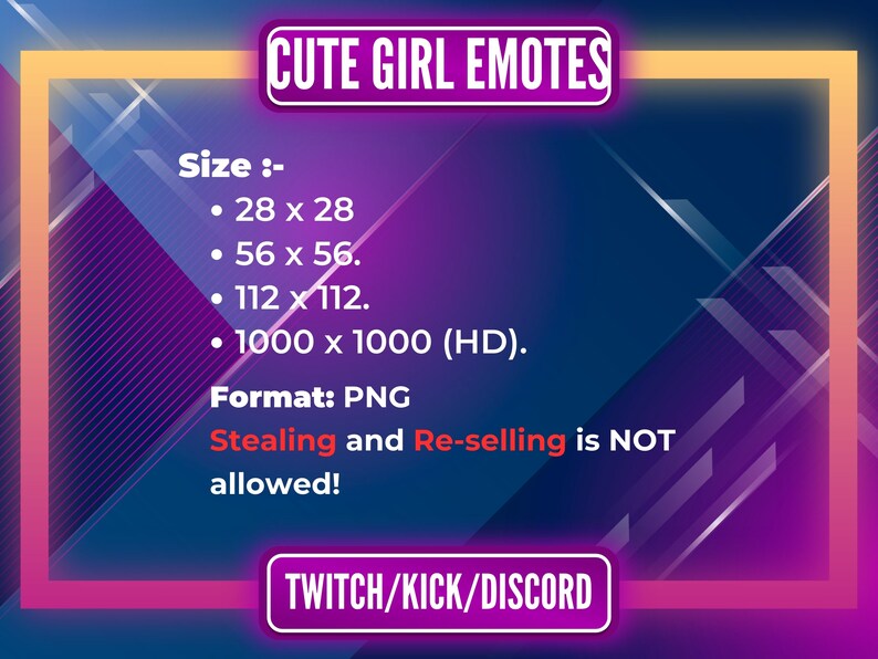 Cute Girl Facial Emotes Static Emotes Twitch Discord Chibi Emotes ...