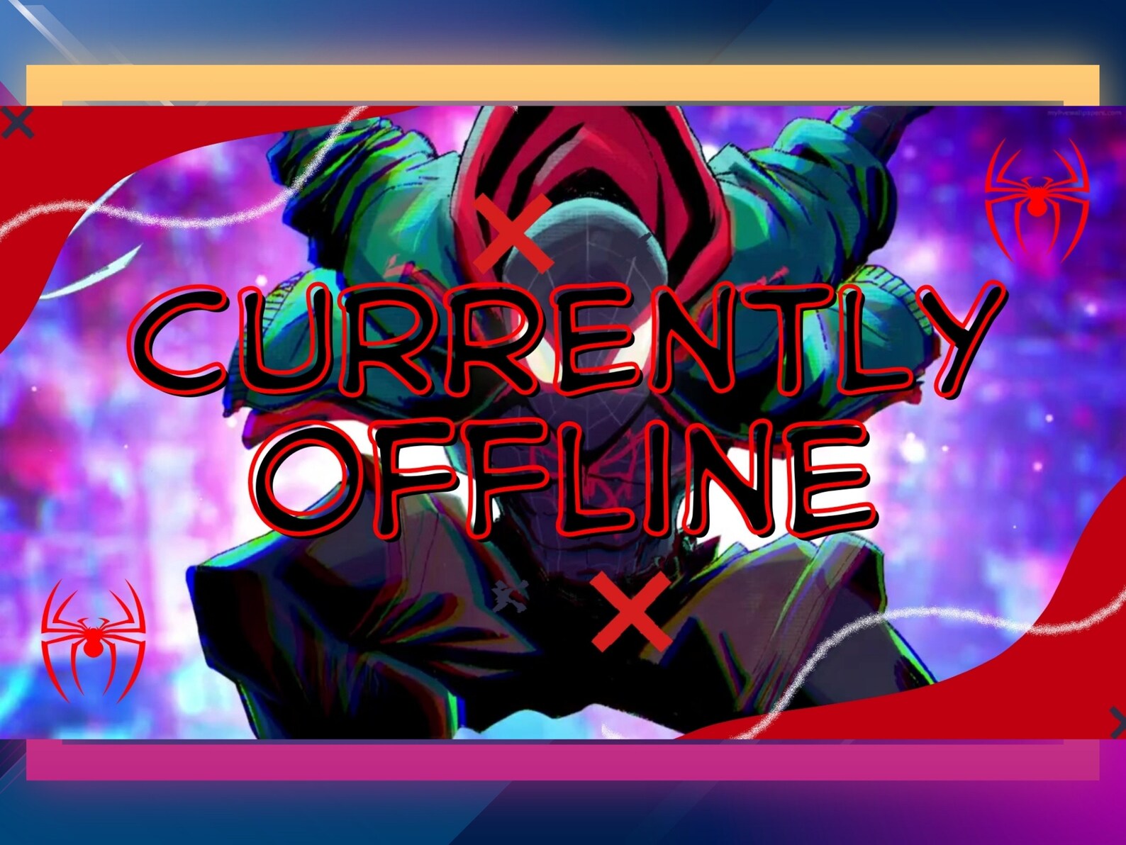 Animated Miles-morales Stream Overlay Bundle Spider-man Twitch Overlay ...