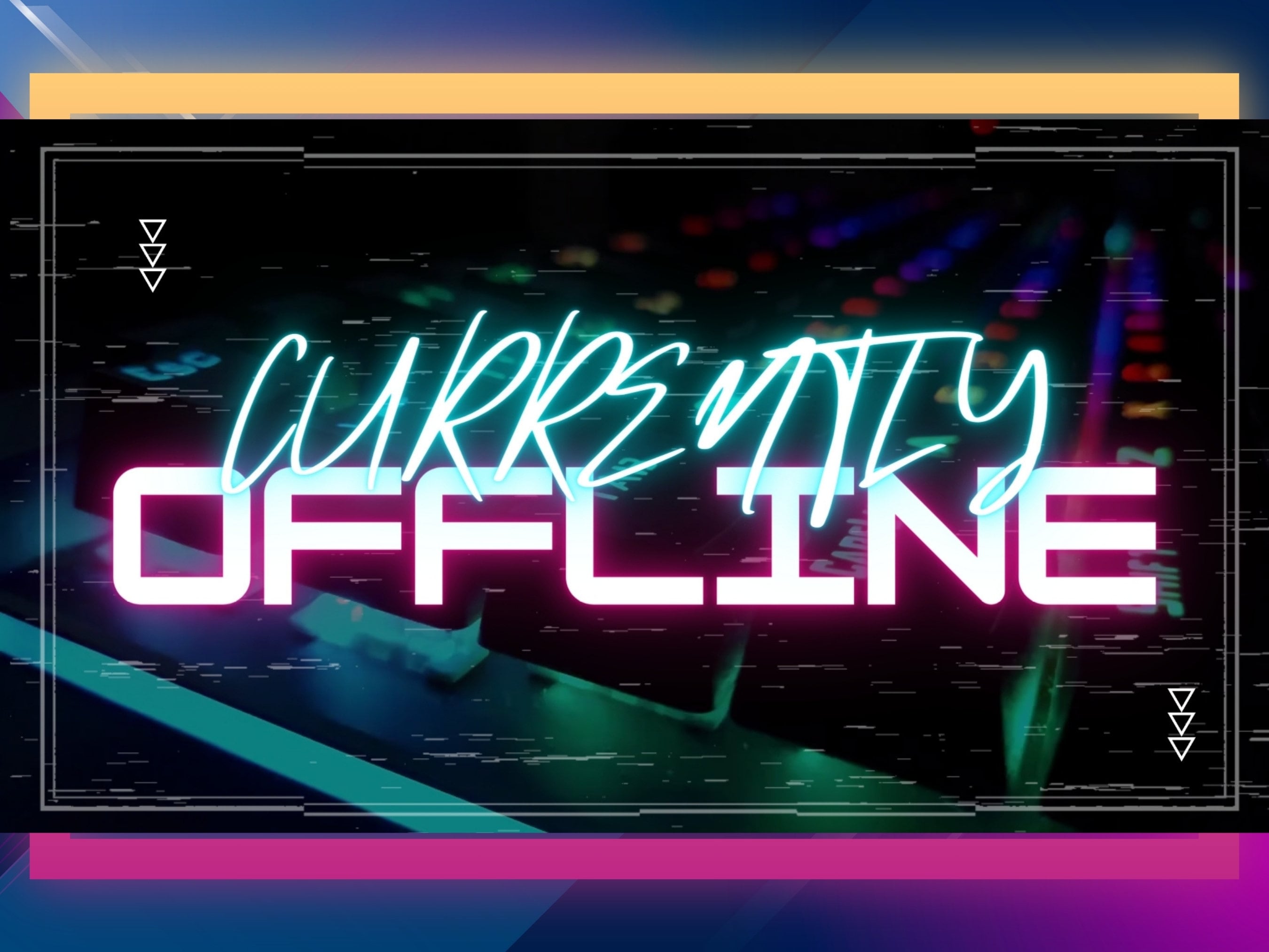 Neon Keyboard Animated Stream Screens Package for Twitch and Youtube ...