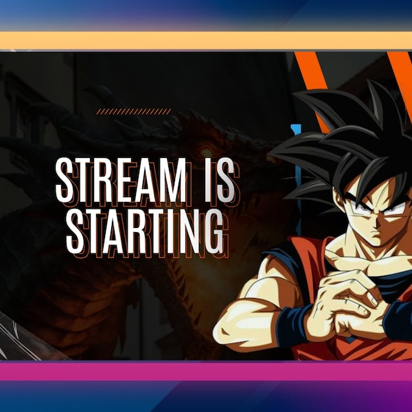 Goku Twitch Overlays - Etsy