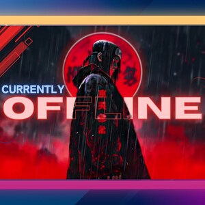 Itachi-uchiha Animated Stream Overlay Bundle Anime Twitch Overlay ...