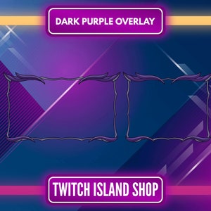 Animated Twitch Overlay Stream Package in Deep Purple Webcam Overlay ...