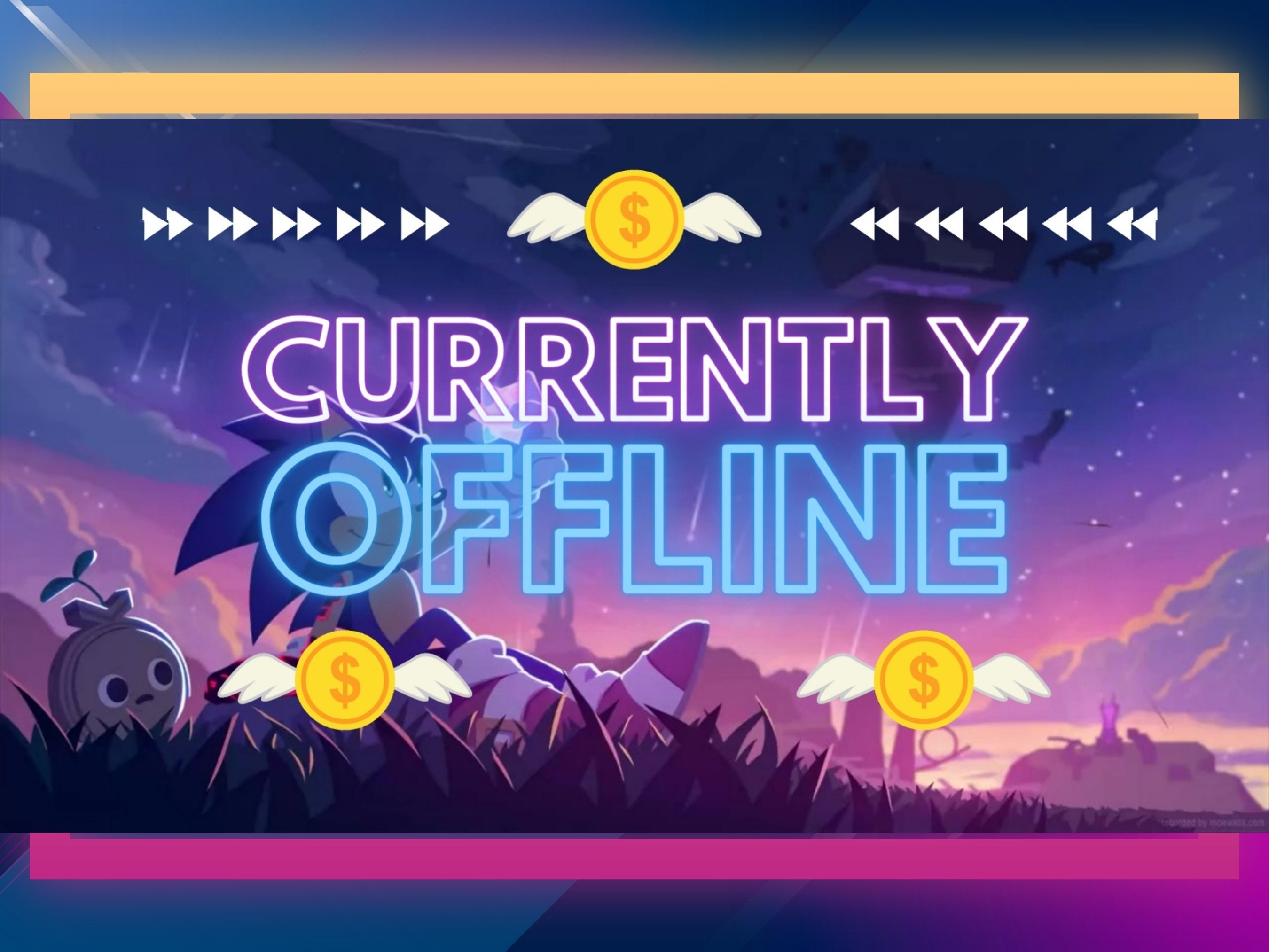 So_nic Twitch Stream Pack: Animated Cartoon Overlay, Animated Screens ...