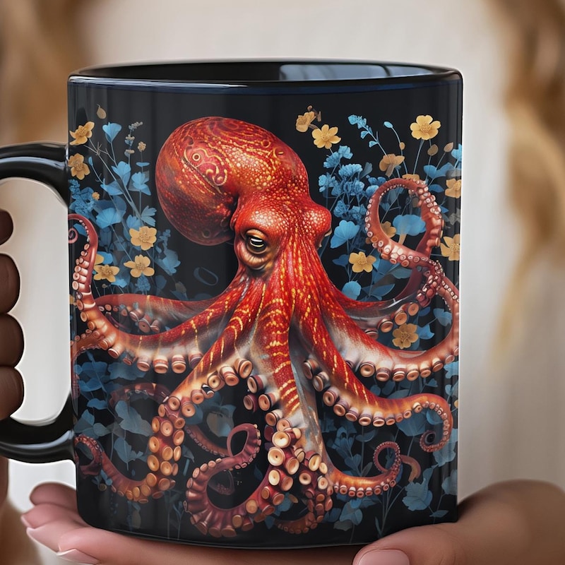 Octopus Cup - Etsy