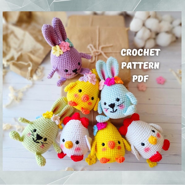 Crochet Easter Chick Pattern - Etsy