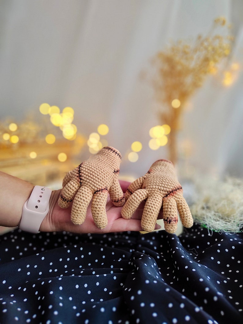 Crochet Thing Pattern Wednesday Hand, Amigurumi Addams Family ...