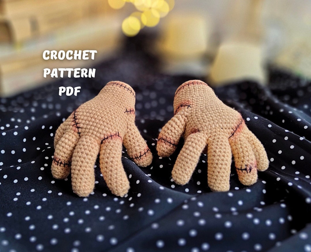 Crochet Thing Pattern Wednesday Hand, Amigurumi Addams Family ...