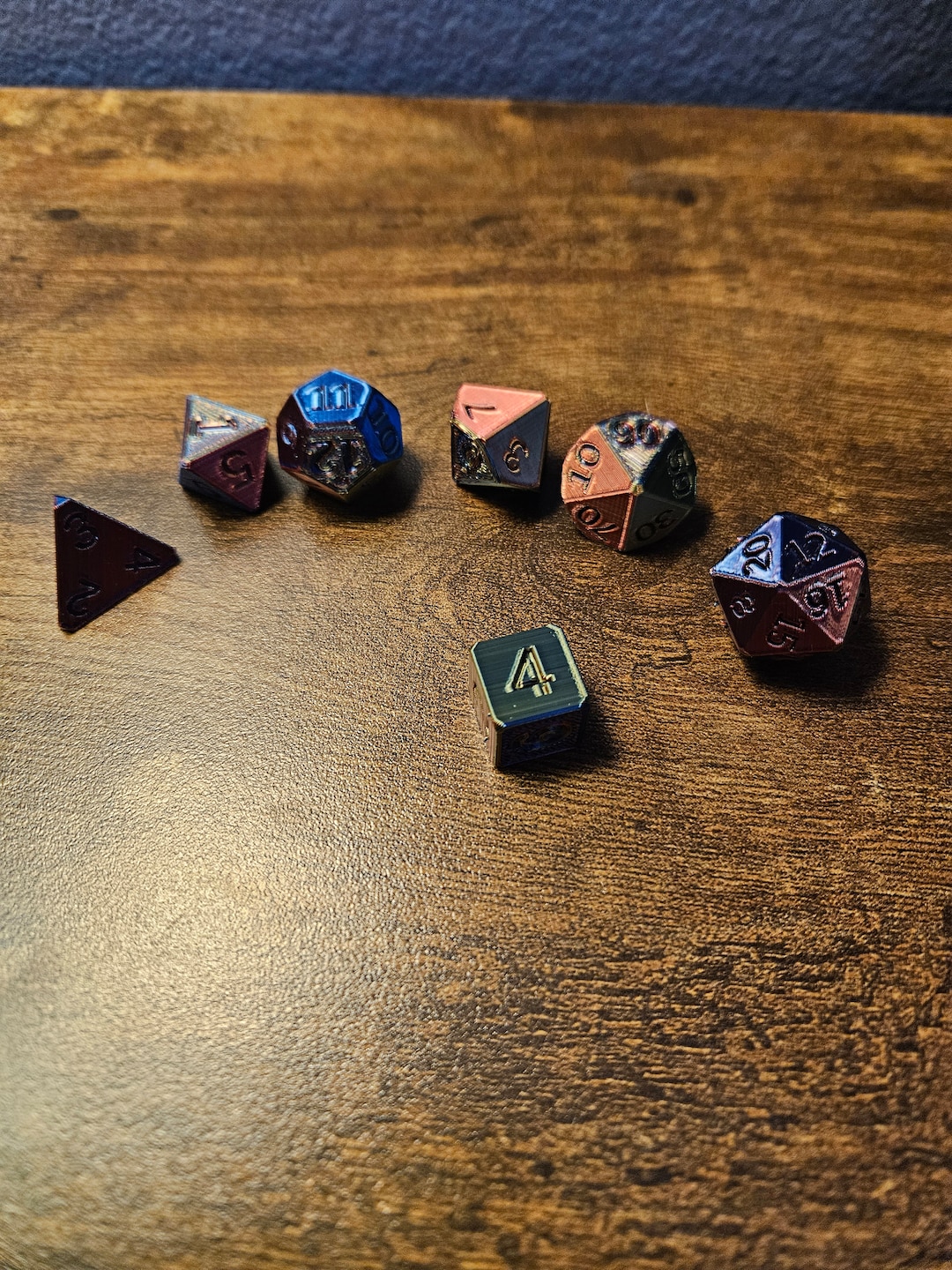 3D Printed Dice Set - Etsy