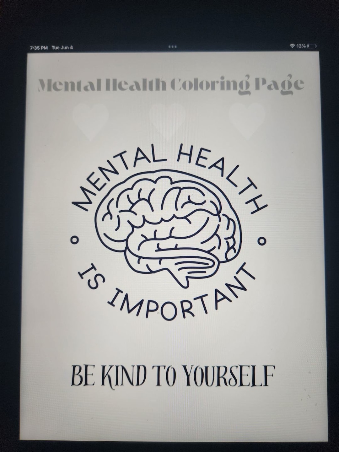 Mental Health Coloring Pages - Etsy