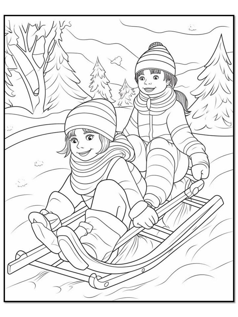 Winter Coloring Pages for Kids, Kids Activities, Coloring Pages for ...