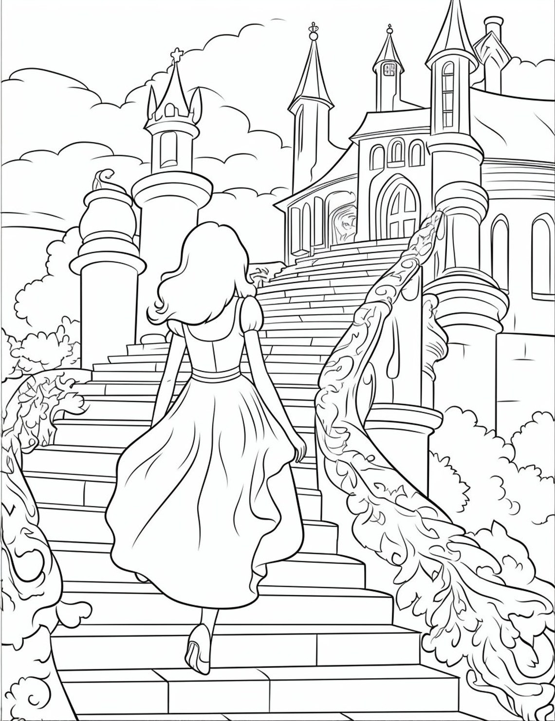 Princess Coloring Pages, Coloring Pages for Kids, Coloring Sheets ...