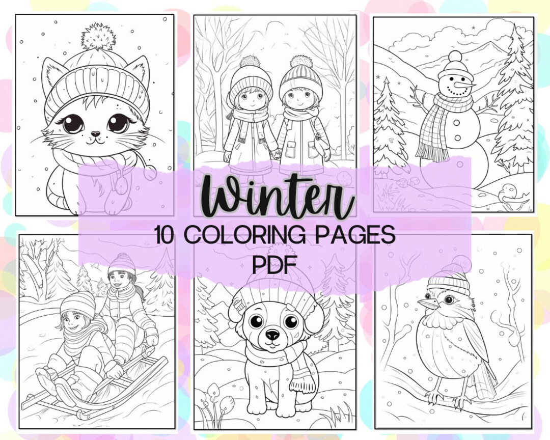 Winter Coloring Pages for Kids, Kids Activities, Coloring Pages for ...