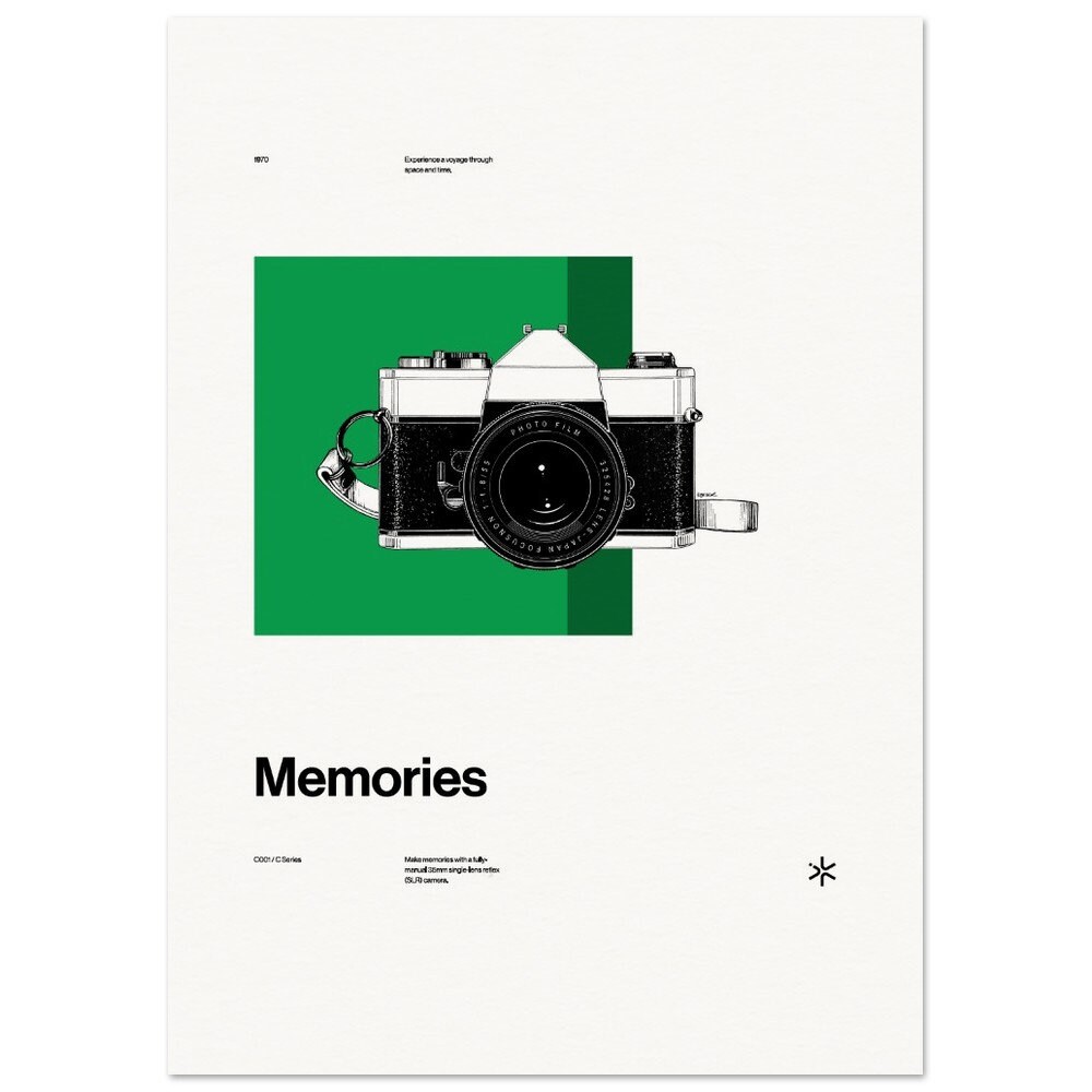 Camera Print, Retro Camera, Minimalist Poster, Gift for Photographer ...