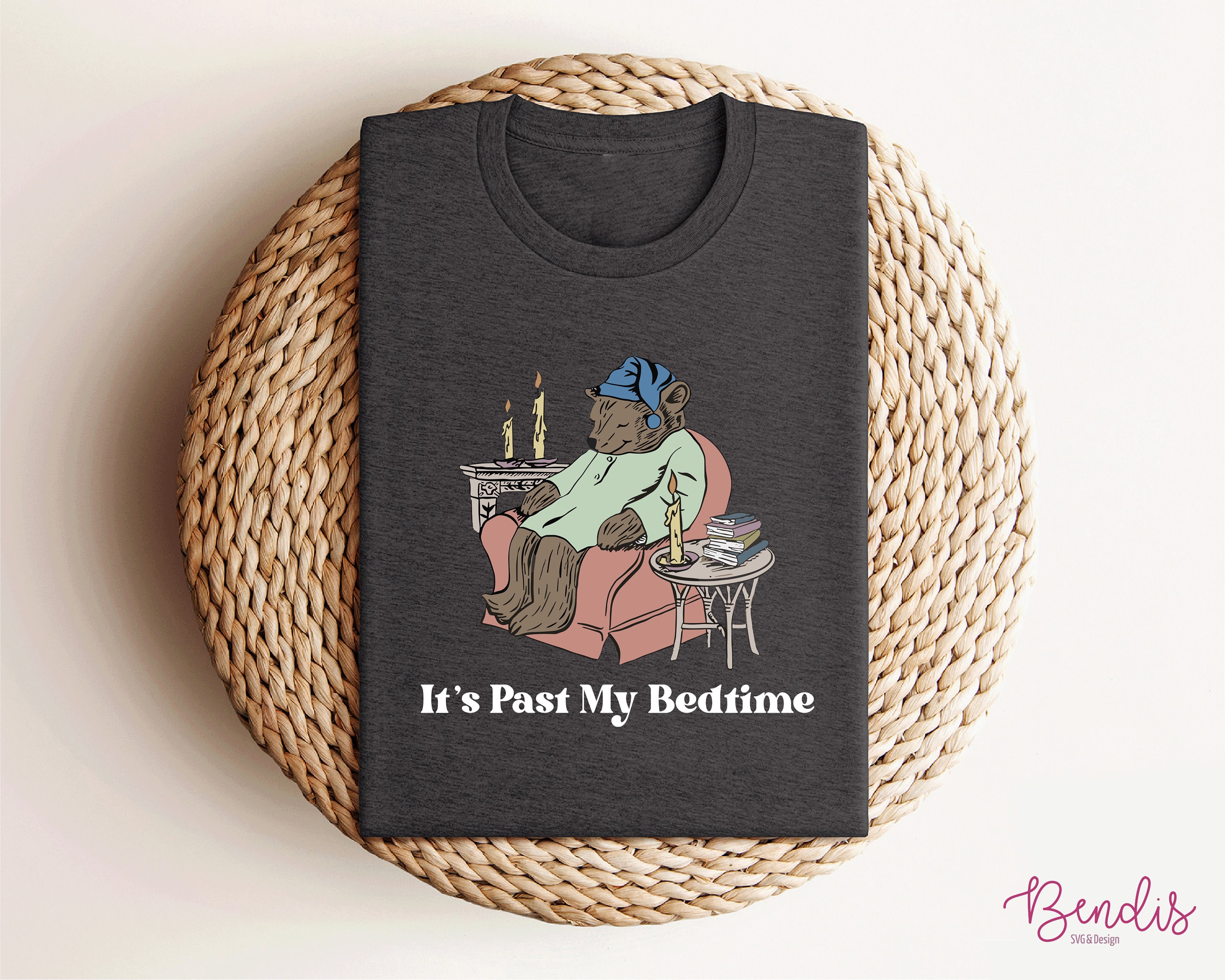 It's Past My Bedtime Bear Png, Sleepy Bear Png, Y2K Shirt Png, Trendy ...