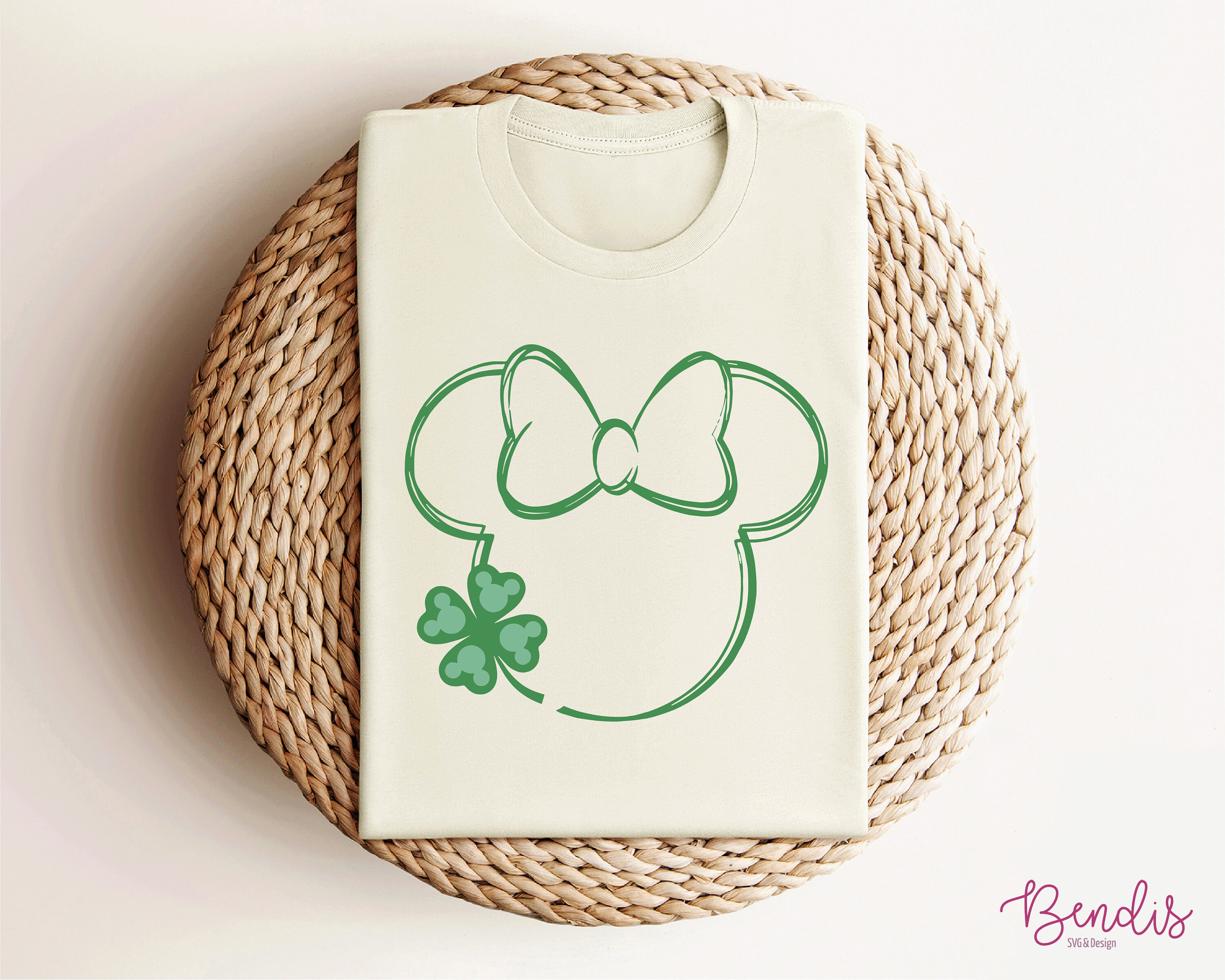 Lucky Mouse Svg, Clover Mouse Ears Svg, Lucky Mouse Ears Svg, Lucky ...