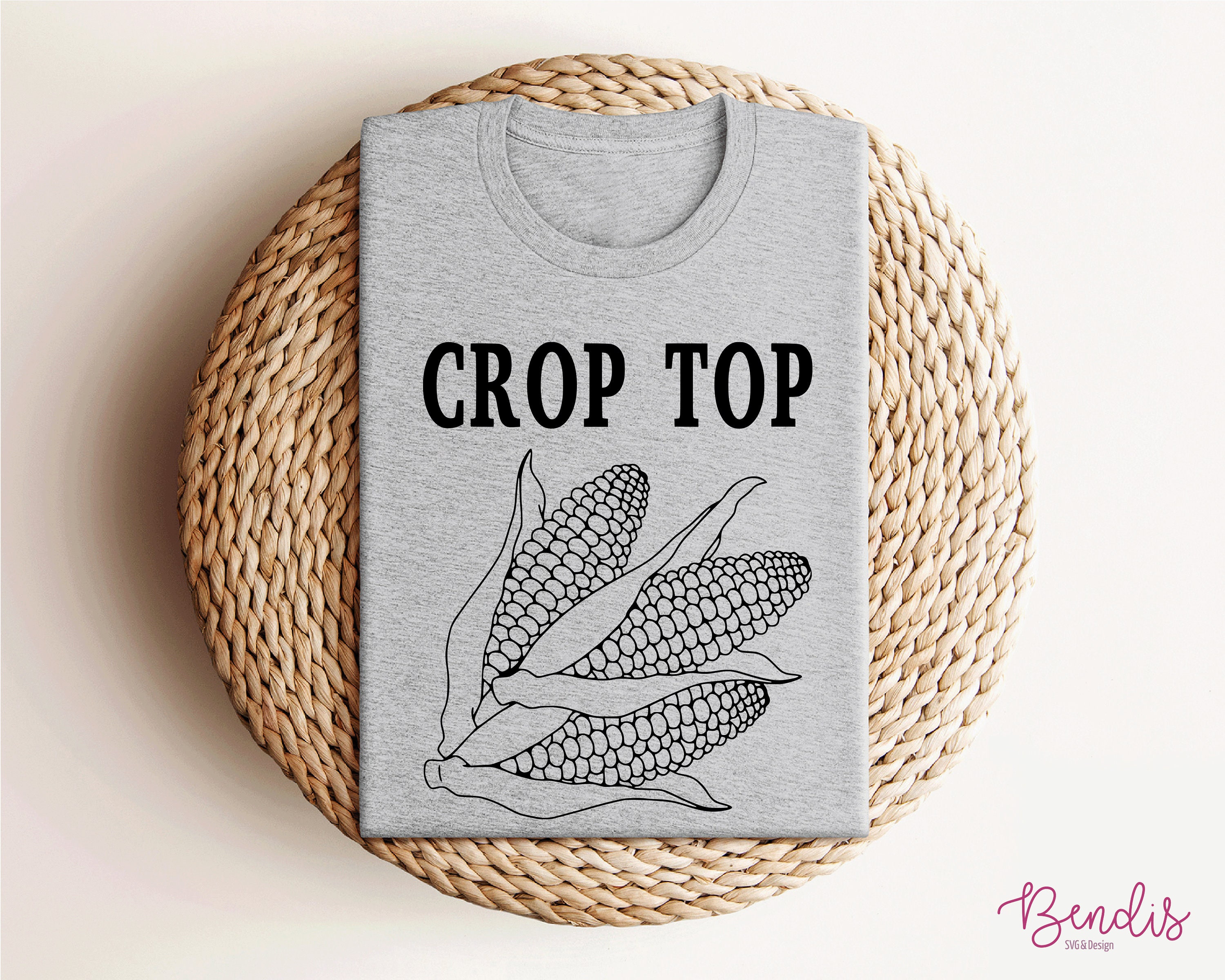 Crop Top Corn SVG, Trendy Shirt Design (digital Download) - Etsy