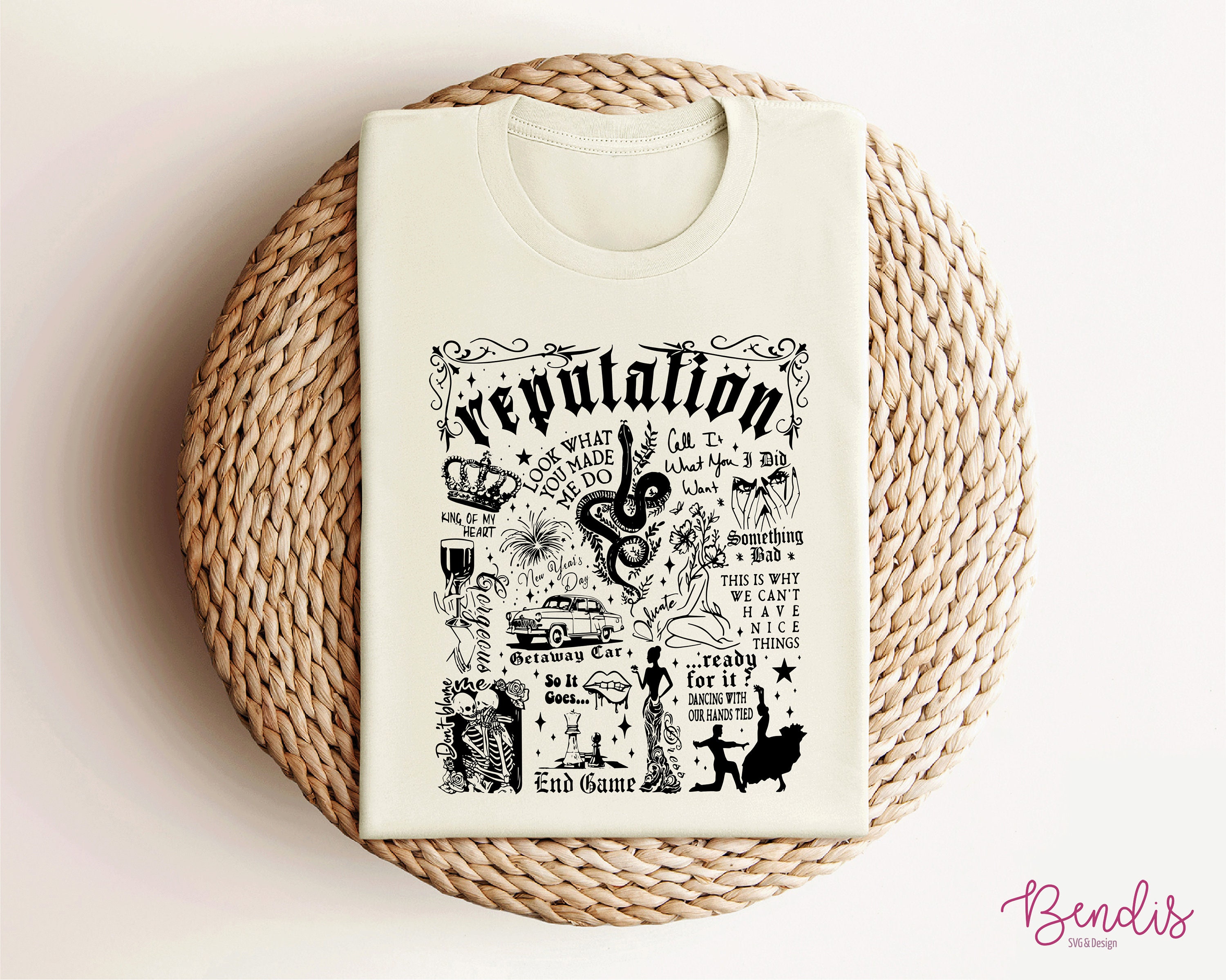 Reputation Svg, Swiftie Tracklist Reputation Svg, Taylor Tracklist Svg ...