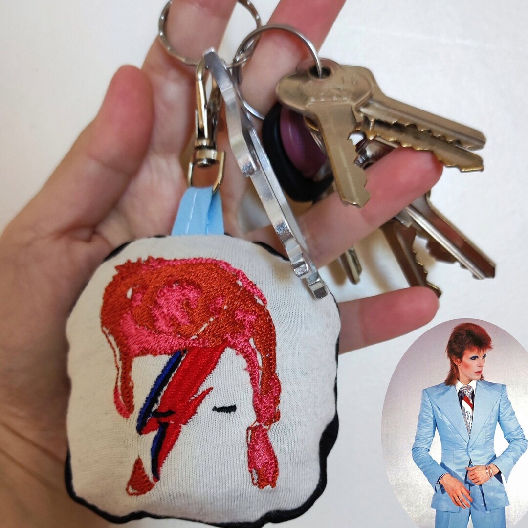 David Bowie Aladdin Sane Keychain With Reusable Bags Eco-friendly ...