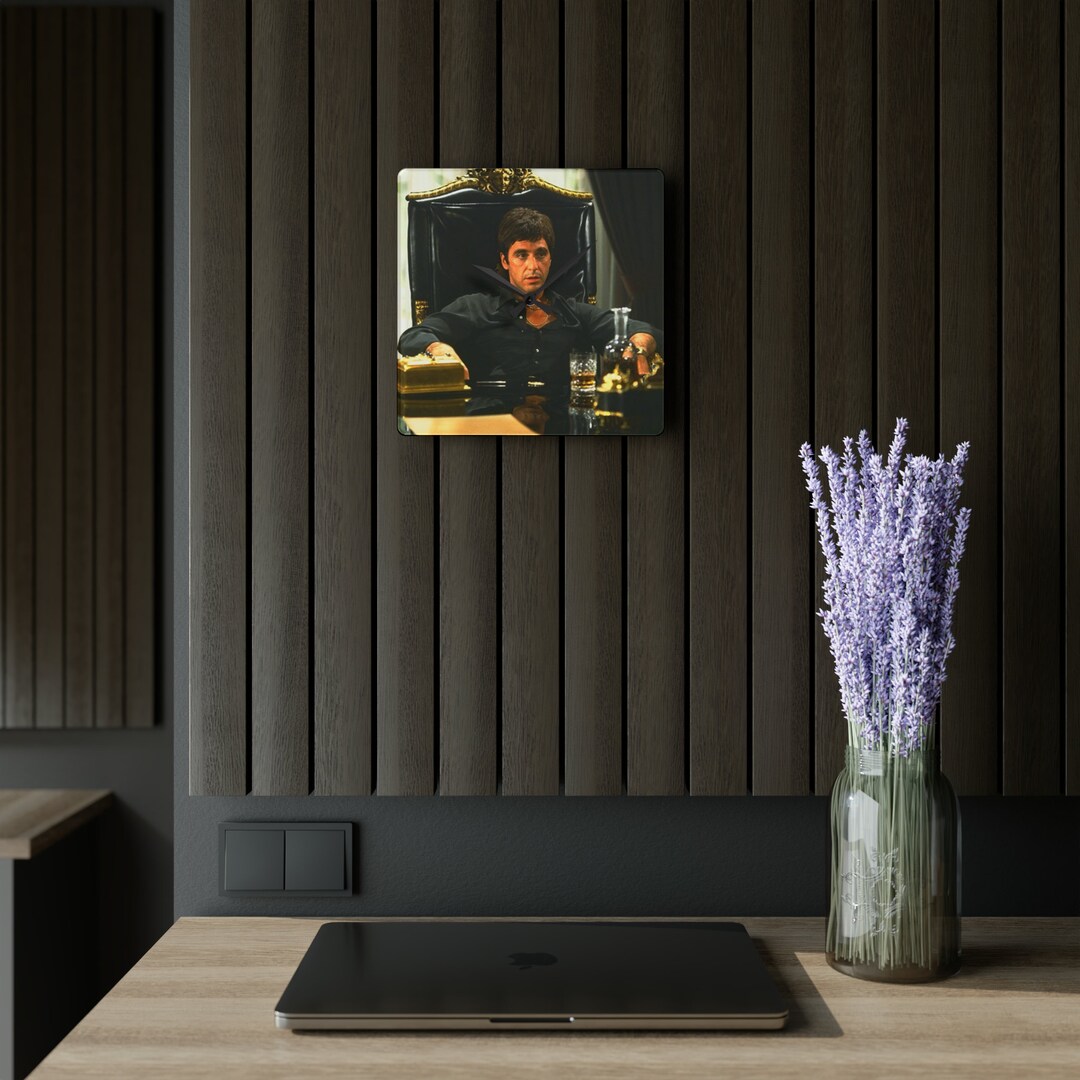 Tony Montana / Scarface Fans Acrylic Wall Clock Option to Personalize ...