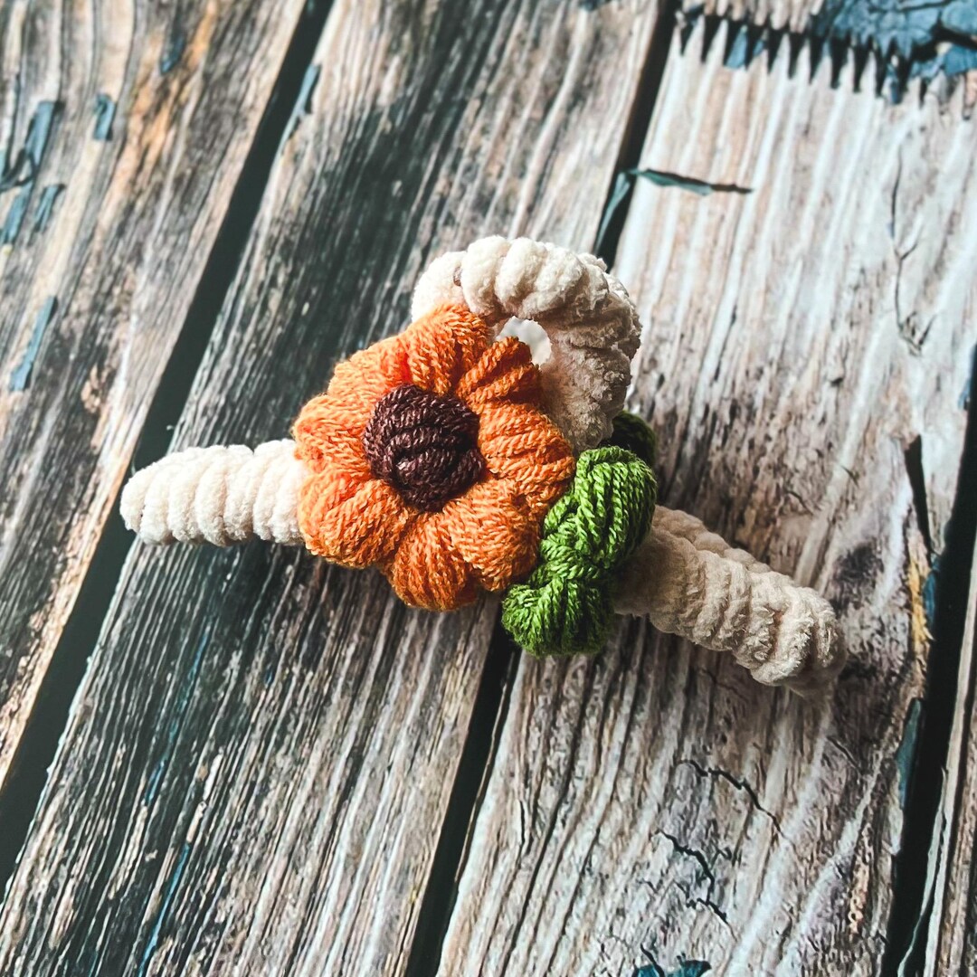 Cozy Flower Hair Claw Clip Fall Hair Accessory - Etsy